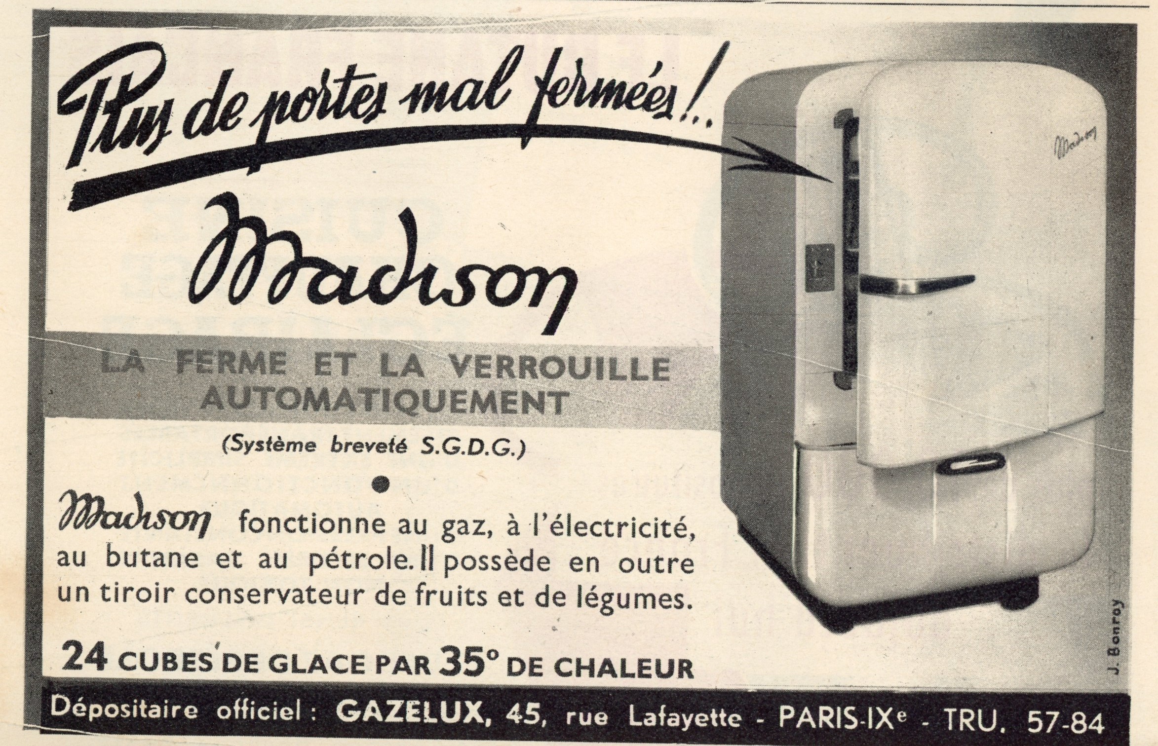 Années 50 : La découverte du réfrigérateur à gaz - Architecture ...
